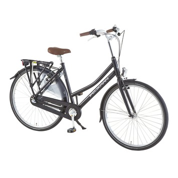 Pelikaan deluxe city damesfiets mat zwart | GAMMA