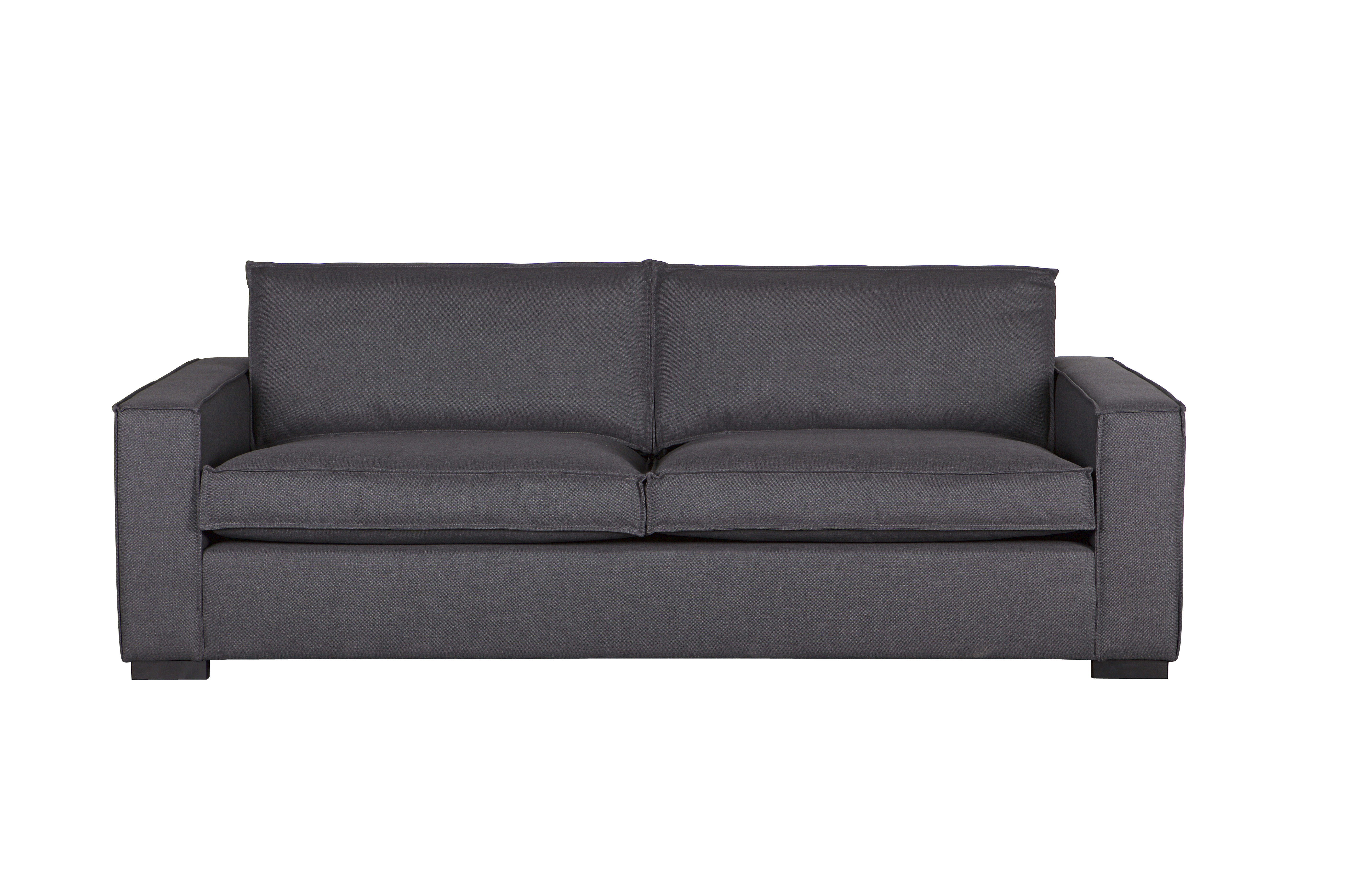 3-zits bank Asp 98x226x90 cm antraciet | 2 & 3 zitsbanken | Banken ...