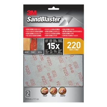GAMMA | 3M Sandblaster Ultraflex schuursheets K220 fijn 2 stuks kopen?