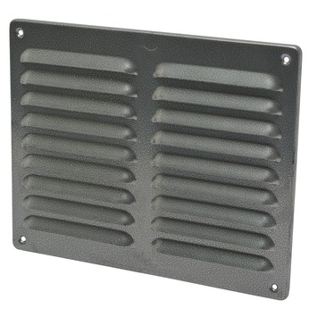 GAMMA | IVC Air schoepenrooster aluminium antraciet 24,5x19,5 cm kopen ...