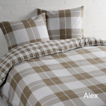 Dekbedovertrek Alex zand 200 x 200/220 cm kopen? | Karwei