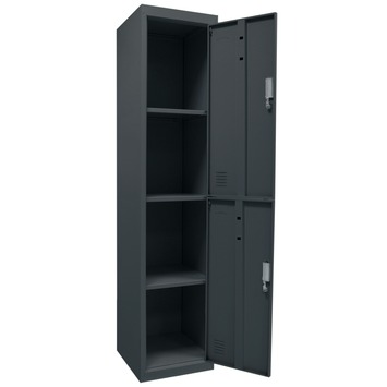GAMMA | Locker 2-deurs antraciet 180x40x42 cm kopen? | Kasten