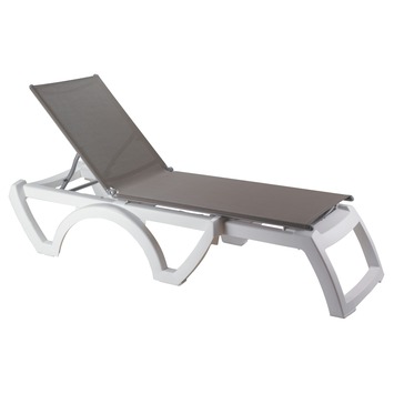Ligbed Jamaica beach wit/taupe | Ligbedden | GAMMA.be