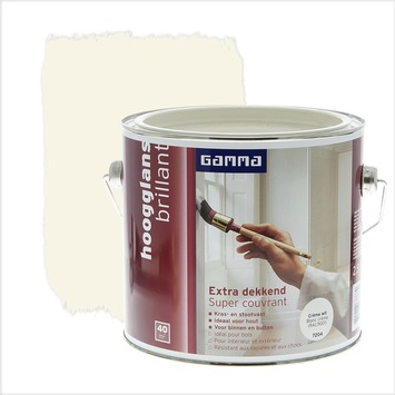 GAMMA | GAMMA Extra Dekkend lak RAL 9001 crème hoogglans 2,5 liter kopen?