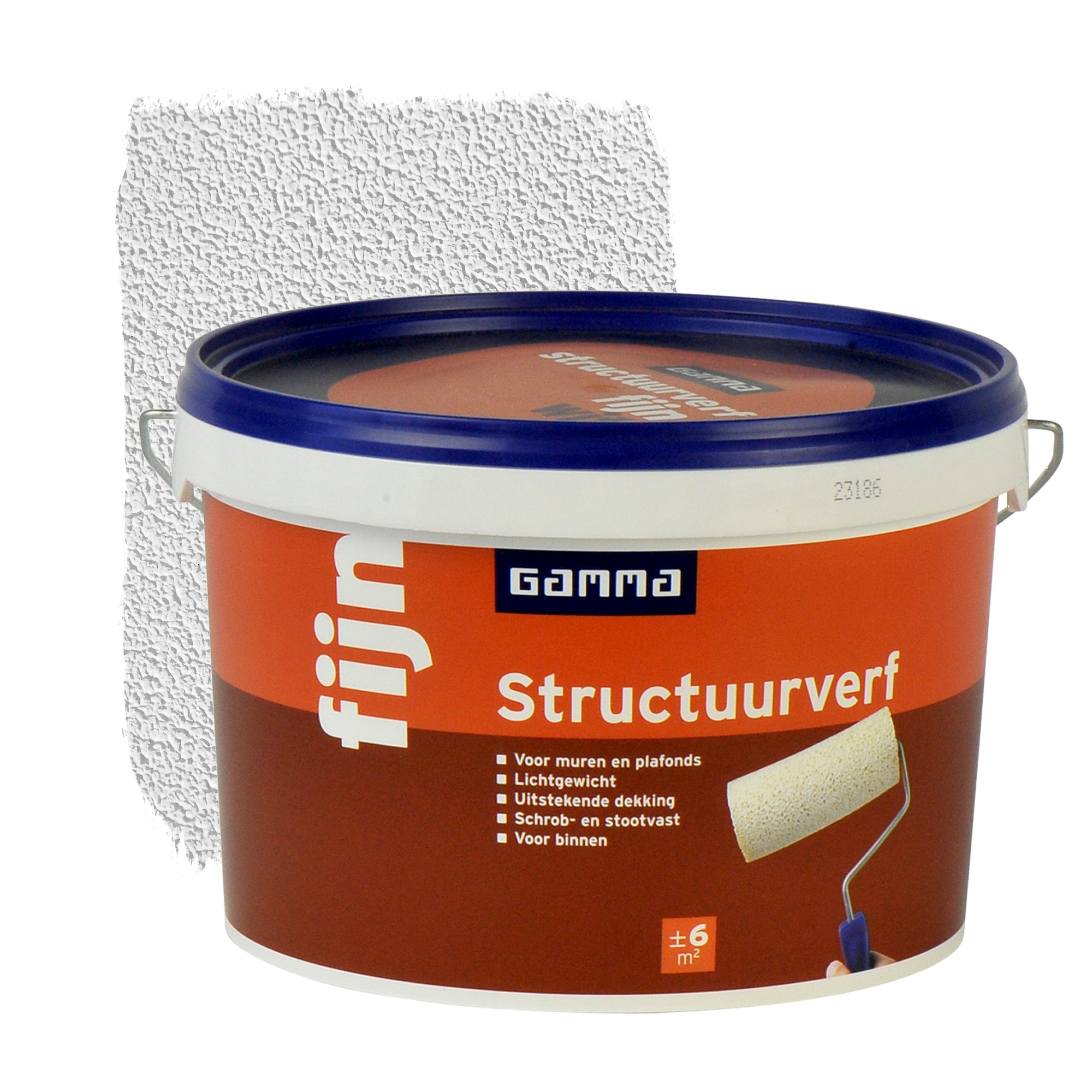 GAMMA structuurverf fijn wit 2,5 liter | Structuurverf | Muurverf ...