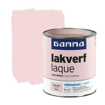 GAMMA | GAMMA lakverf voor binnen lelie roze zijdeglans 750 ml kopen ...