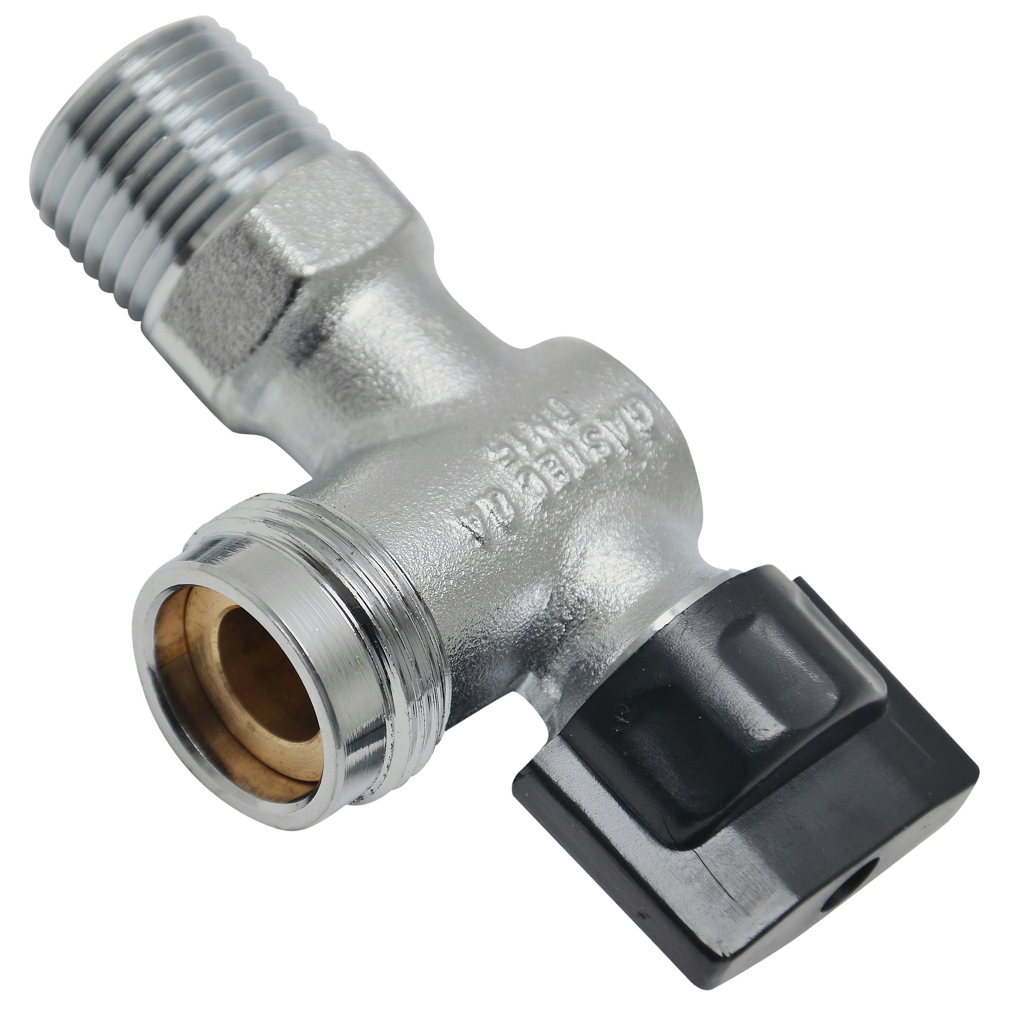 GAMMA gaskraan haaks chroom (buitendraad x draadaansluiting) 1/2"x M24 ...