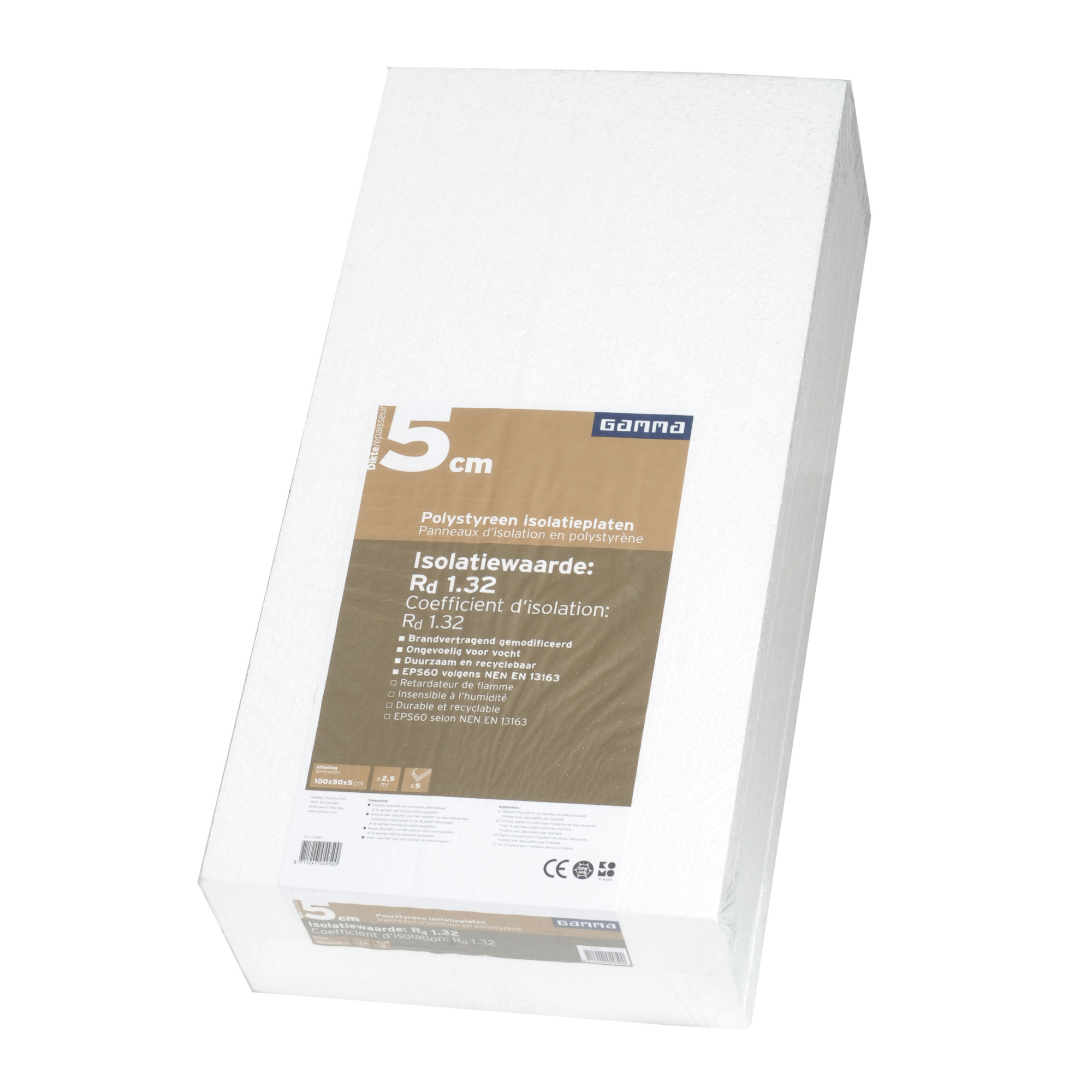 GAMMA | GAMMA isolatieplaat polystyreen EPS 100x50x5 cm 5 platen kopen?