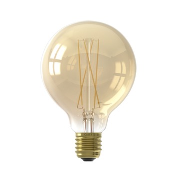 GAMMA | Calex LED filament globe 9,5 cm E27 4W 200 Lm dimbaar goud kopen? | Led lampen