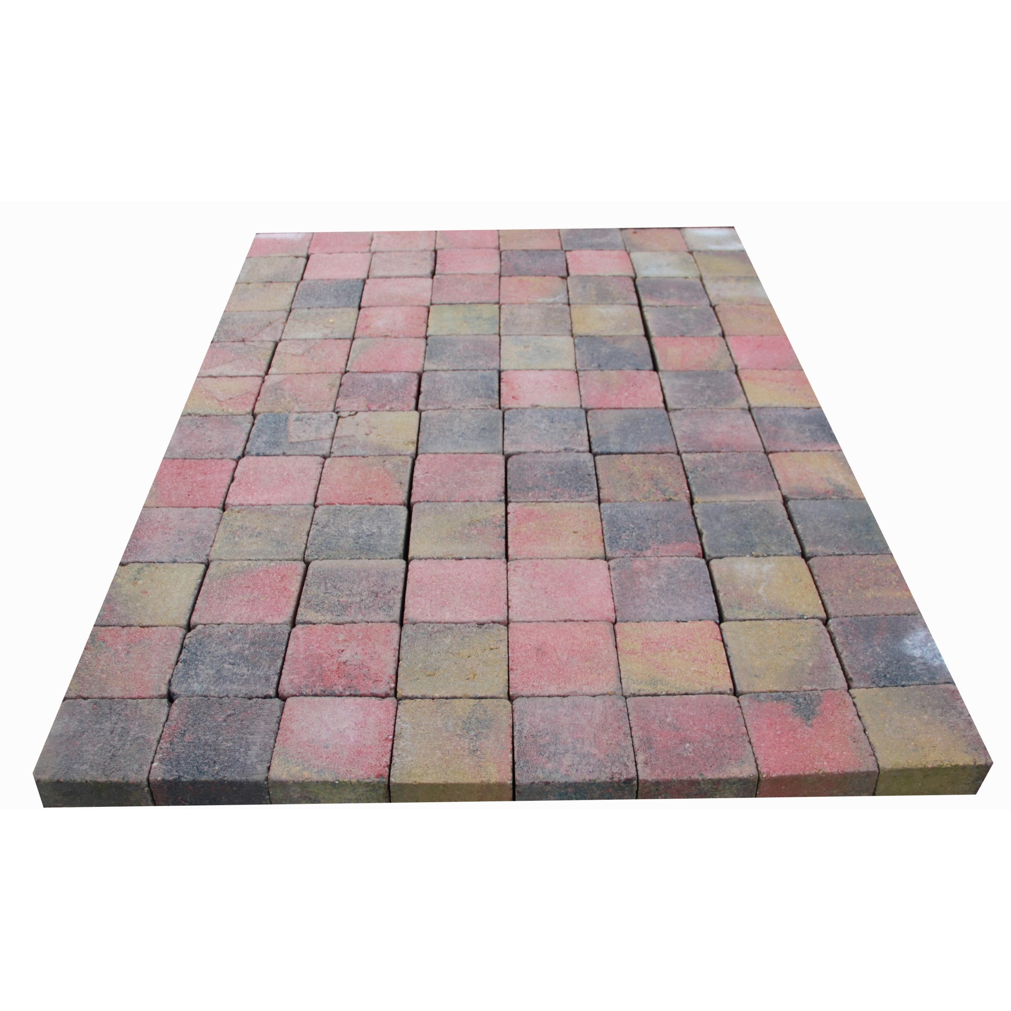 Trommelsteen geel met rood en zwart 10x10x4 cm per pallet | Stenen ...