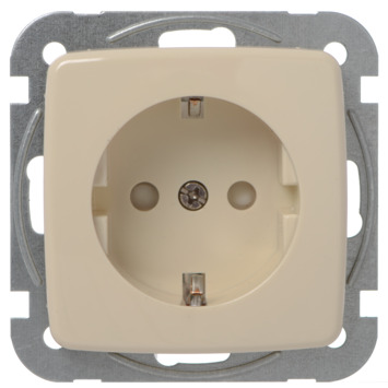 GAMMA | GAMMA K2 Enkel Geaard Stopcontact Crème kopen? | Stopcontacten
