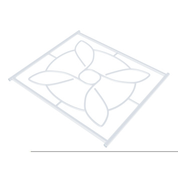 GAMMA | SecuBar Deco 1 Siertralie RAL 910 (Wit) 54x52,5 cm kopen ...