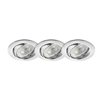 GAMMA | GAMMA inbouwspots LED GU10 3X5W richtbaar chroom kopen?