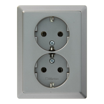 GAMMA | Schneider Electric Artec dubbel geaard stopcontact edelstaal ...