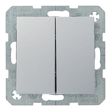 Berker B1-B.3-B.7 Serieschakelaar Aluminium | GAMMA