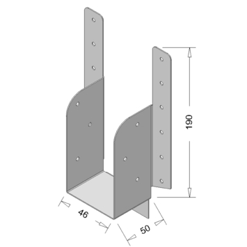 Raveeldrager met Strip Verzinkt 190x46 mm | GAMMA