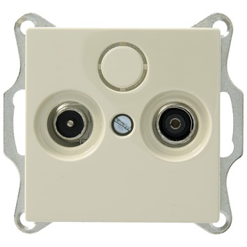 GAMMA | Schneider System coax contactdoos universeel crème kopen?