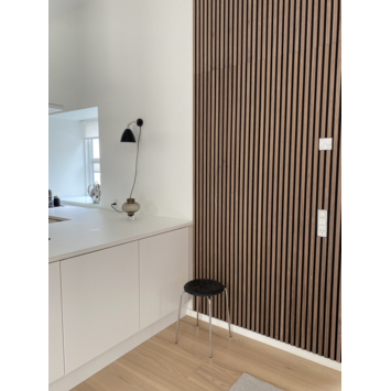 GAMMA | Lattenwand 244x60,5 cm walnoot, dikte 22 mm kopen? | wandbekleding