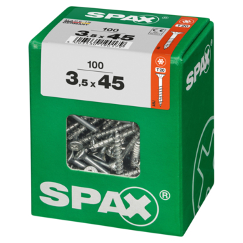 SPAX schroef T-STAR plus verzonken kop 3,5 x 45 mm 100 stuks ...
