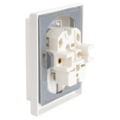 Schneider Merten System-M Dubbel Geaard Stopcontact Polarwit | GAMMA