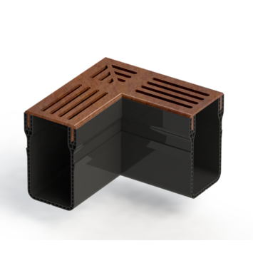 GAMMA | RS hoekgoot corten staal 90 graden 6,5cmx10cm kopen?