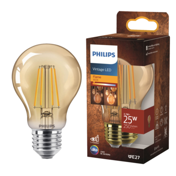 Philips LED E27 25W filament goud | GAMMA