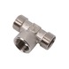 GAMMA | GAMMA multi-fit koppeling T-stuk (buitendraad x binnendraad x buitendraad) 1/2"x1/2"x1/2 ...