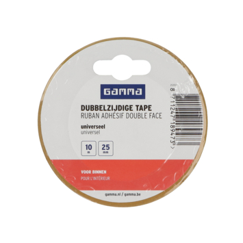 GAMMA | GAMMA dubbelzijdige tape smal 10 m x 25 mm kopen? | tape-band