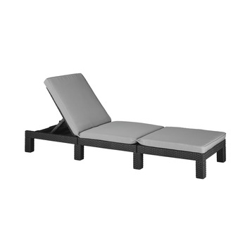 Allibert Wicker Daytona ligbed wicker antraciet | Ligbedden | GAMMA.be