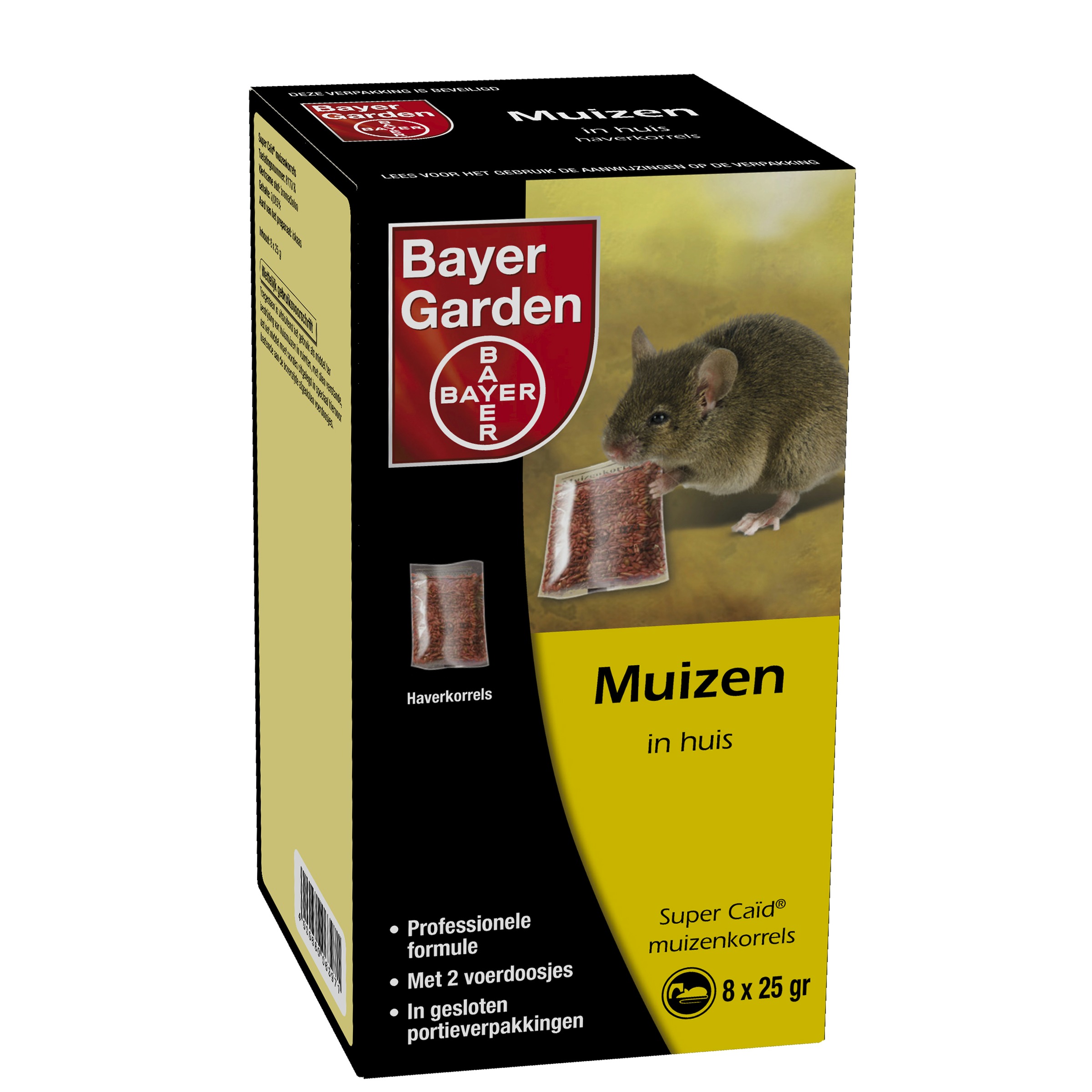 Bayer Supercaid muizenkorrels 200 gram (8x25 gram) met 2 lokdoosjes ...