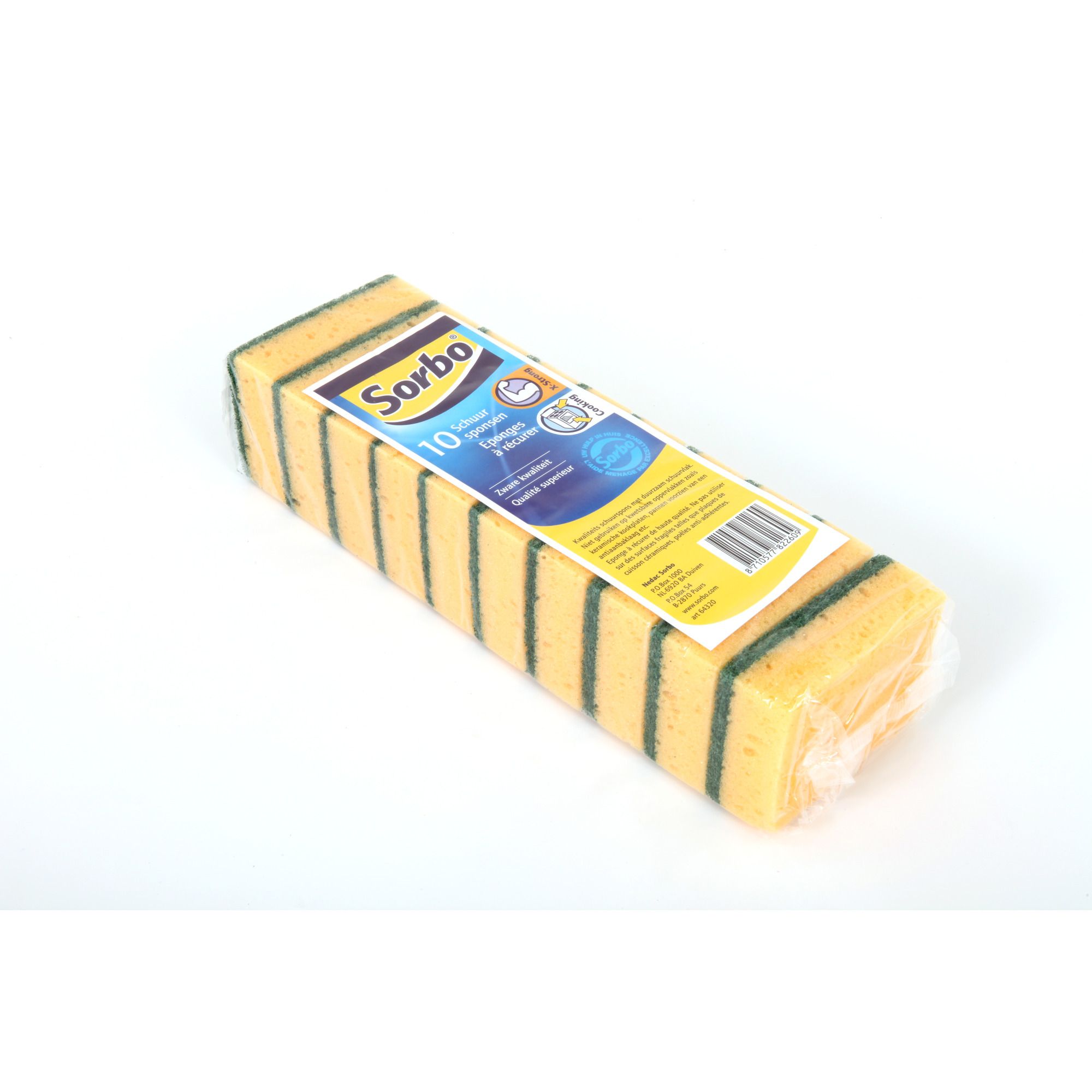 Sorbo schuurspons staaf 10 stuks | Overige schoonmaakmiddelen ...