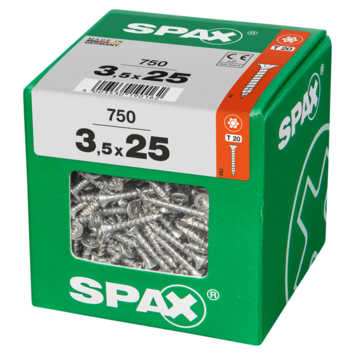 Spax universele schroef 3,5 x 25 mm wirox 750 stuks kopen? Schroeven ...
